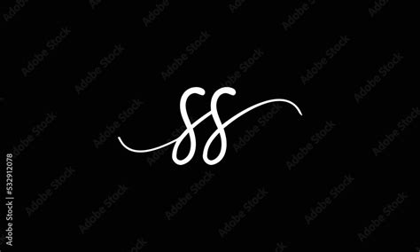 SS Alphabet Initial Letter Monogram Signature Logo Vector Illustration Stock Vector Adobe Stock