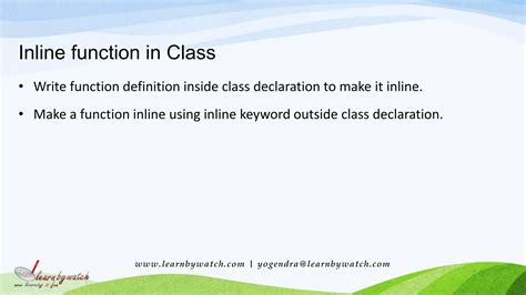 Inline Function In C PPTX Programming Languages Computing