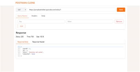 A Simple Web Version Of Postman Using React