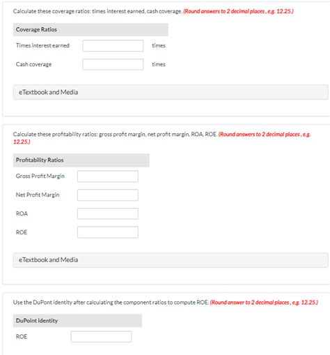 Solved Calculate These Coverage Ratios Times Interest