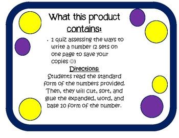 Digit Numbers Quiz Ways To Write A Number By Geekyteach TpT