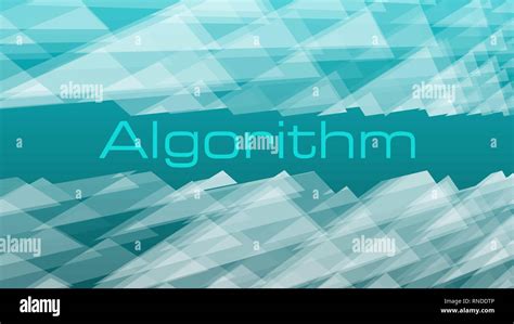 Digital Transformation Algorithm Many Triangles Template Concept