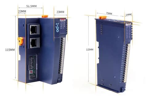 profinet modbus plc i o module current voltage input output pt100