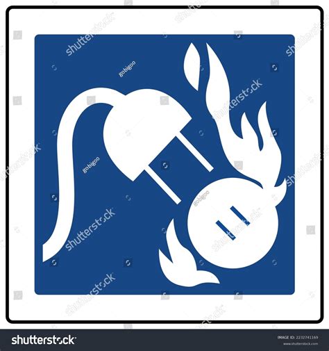 Fire Classification Sign Label Class C Stock Vector Royalty Free