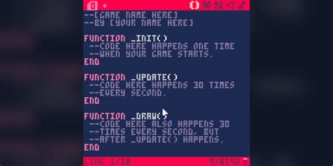 PICO 8 Basic Game Loop By MBoffin