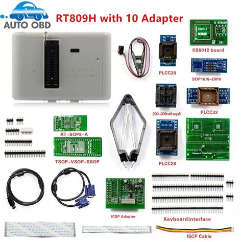 Professional RT H EMMC Nand FLASH Programmer ADAPTERS WITH CABELS EMMC Nand RT H