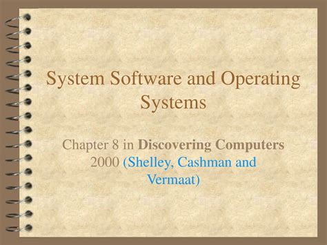 ppt system software and operating systems powerpoint presentation