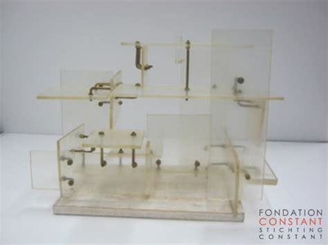 2011 Construction With Plexiglass 1956 Signed And Dated Constant 56 Fondation Constant
