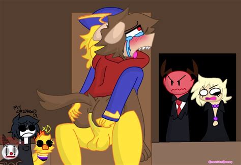 Rule 34 Agatha Dark Deception Bad Anatomy Black Clothing Black Hair Canelitabunny Clown