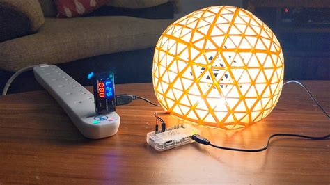 A Python Controlled Moon Phase Lamp Powered By Raspberry Pi By