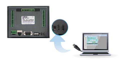 Type C HMI PLC All In One Support PWM Analog Output 64MB RAM For Egg Incubator