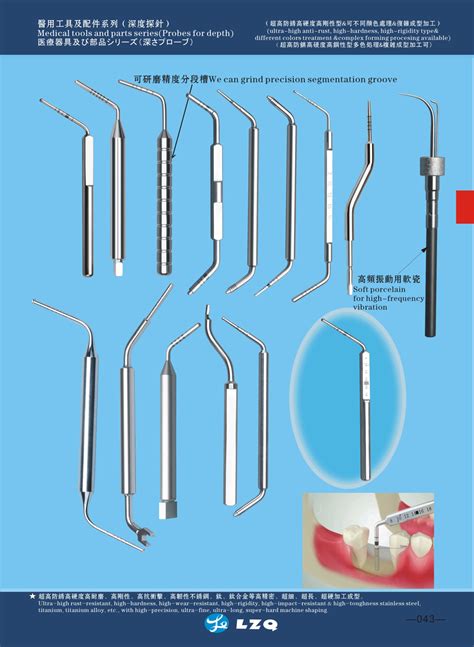 Dental Implant Depth Gauge Implant Site Depth Probe Gingival Depth Measuring