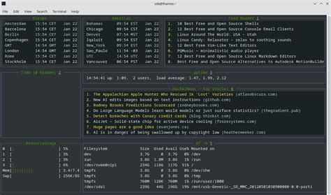 Essential System Utilities Wtf Terminal Dashboard Page 2 Of 3 Linuxlinks