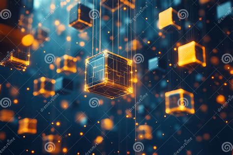 A Network Of Glowing Floating Cubes Connected By Beams Of Light Symbolizes Innovation In