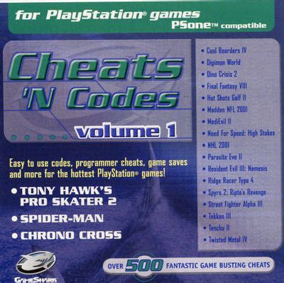 Chrono Cross Gameshark Cheat N Codes Vol 1 Playstation 1 Ps1 New