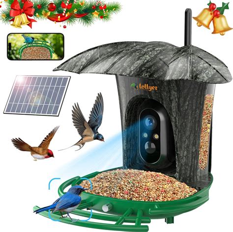 Nuotun Smart Bird Feeder Camera With Solar Bird Watching Camera With Pir Motion