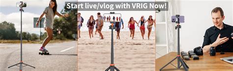 Uurig 52 Extendable Phone Tripod Selfie Stick Phone Tripod Stand With 2 In 1 Phone