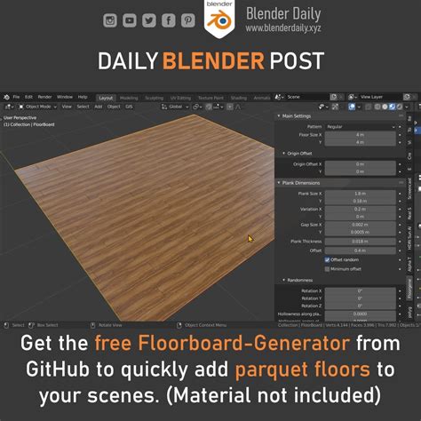 Free Floorboard Generator R Blender