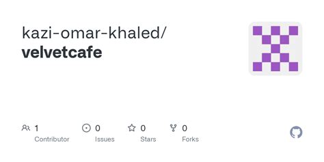 Github Kazi Omar Khaledvelvetcafe