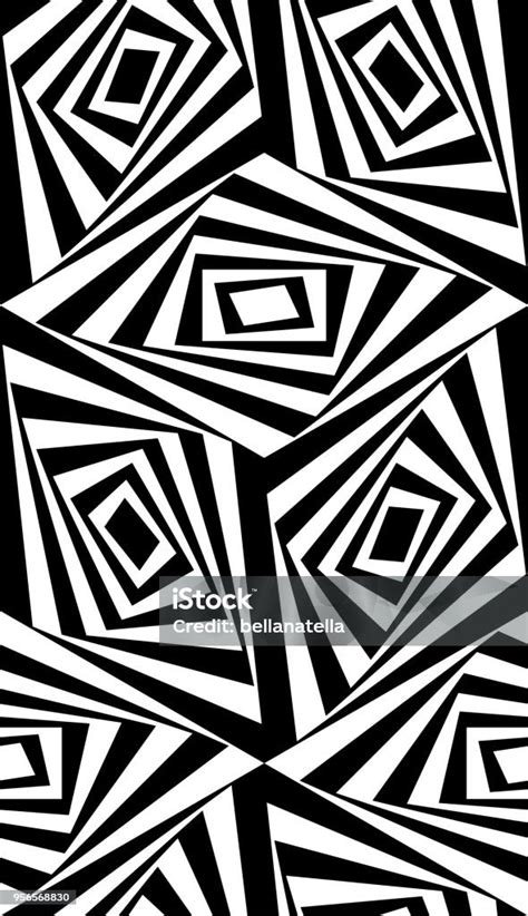 추상적인 벡터 원활한 입방 격자 라인 물결 무늬 패턴입니다 흑백 그래픽 흑백 장식 건설 산업에 대한 스톡 벡터 아트 및 기타 이미지 건설 산업 곡선 구름 무늬