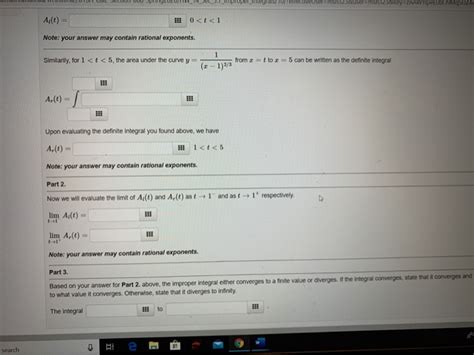 solved hw 14 sec 3 7 improper integrals problem 10 previous
