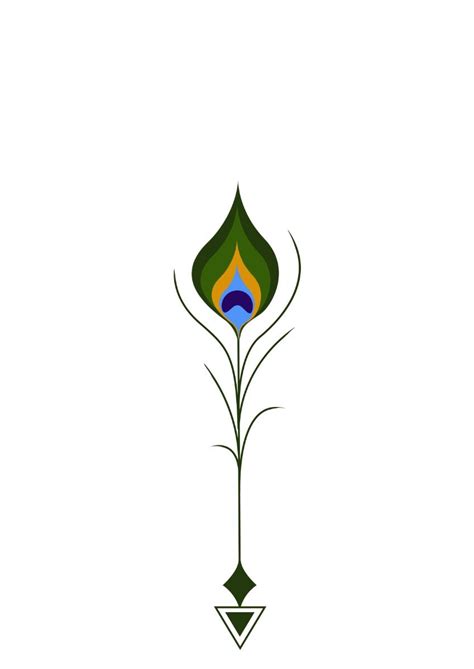 Peacock Feather Illustration