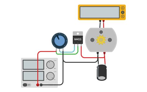 Circuit Design Speed Regulator Tinkercad
