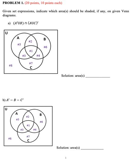 Solved PROBLEM 1 20 Points 10 Points Each Given Set Chegg Com