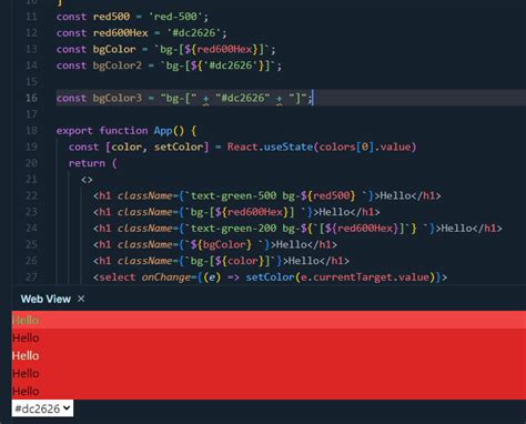 why concatenated string classnames don t work · tailwindlabs