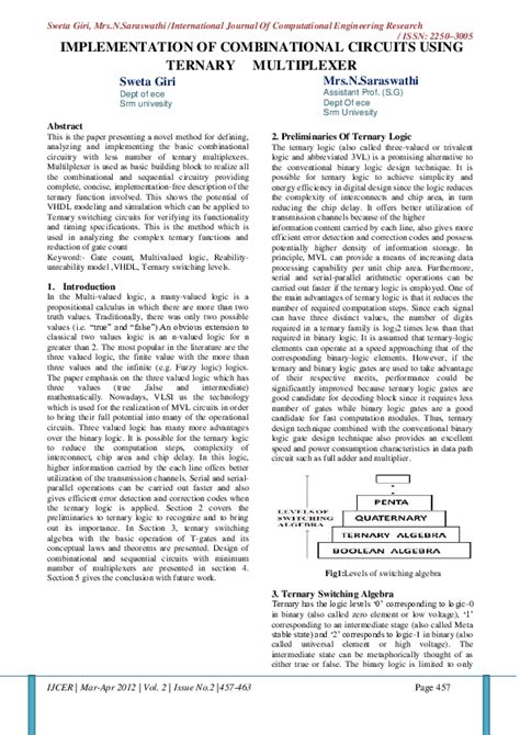 Pdf Implementation Of Combinational Circuits Using