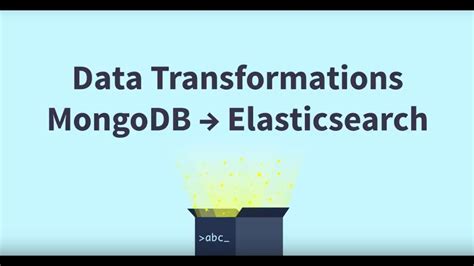 Importing Data From Mongodb To Elasticsearch With A Data Transformation Youtube