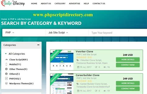 Php Script Directory Has A Complete Solution For Job Portal Script To