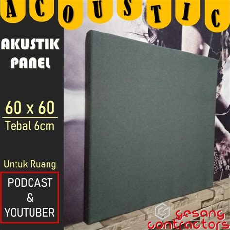 Jual Accoustic Panel Panel Akustik Sound Absorbent 60 X 60 X 6cm Shopee Indonesia