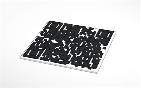 3d Design Qr Code I Printed Tinkercad