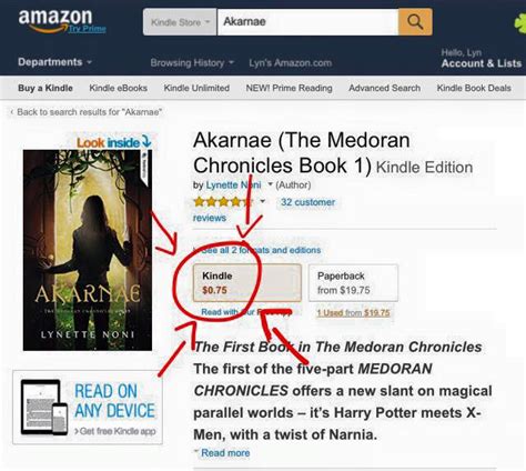 Akarnae E Book On Sale · Lynette Noni