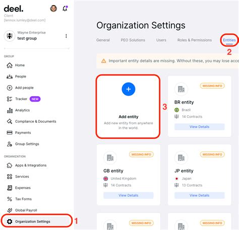 Adding New Global Payroll Entities And Groups Deel