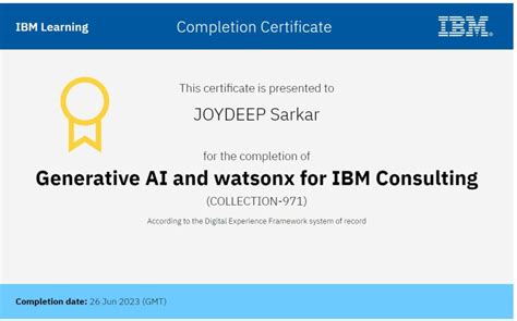 joydeep sarkar on linkedin footsteps towards watsonx and generative ai