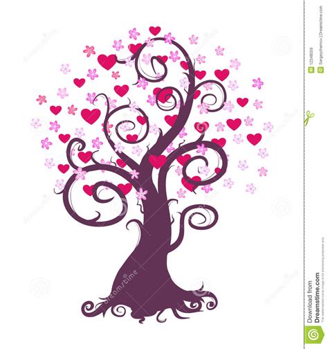 Valentine Design Tree Stock Illustration Illustration Of Pattern 12348559