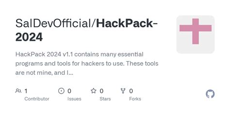 GitHub SalDevOfficial HackPack HackPack V Contains Many Essential Programs And