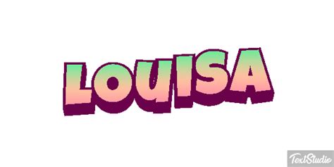 Louisa Name Animated  Logo Designs