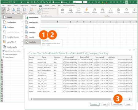 List Of All Files And Folders How To Easily Insert A Directory In Excel