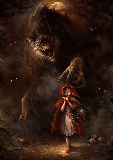 Concept Art Red Riding Hood 2d Digital Concept Art Digital