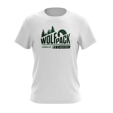 White Howling Wolfpack T Shirt Wolfpack Wear