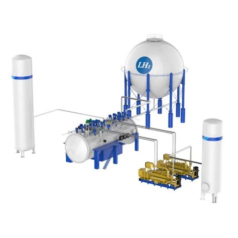 Cheap 2500kgday Hydrogen Cryogenic Liquefaction Device For Power