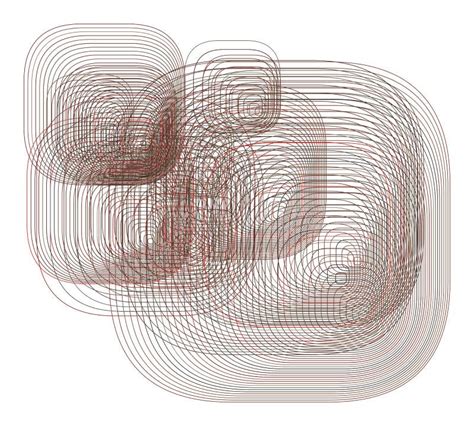 Shape Of Rounded Rectangle Abstract Geometric Background Pattern Cover Vector Surface