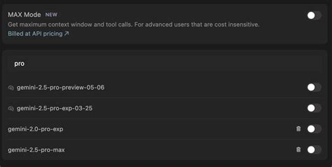 Gemini 25 Pro Not Appearing In Model List Bug Reports Cursor Community Forum