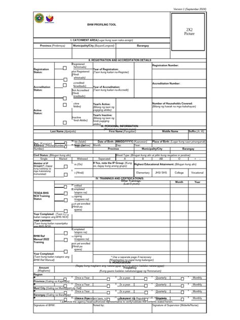 Bhw Profiling Tool Pdf Health Care
