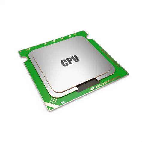 Modern CPU Central Processing Unit On Wheels Isolated On White Background Stock Photo By Ras