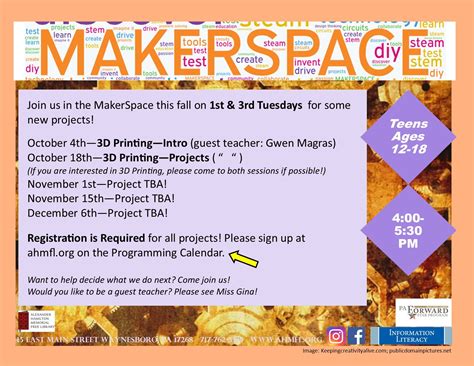 Teen Makerspace 3d Printing Intro — Alexander Hamilton Memorial