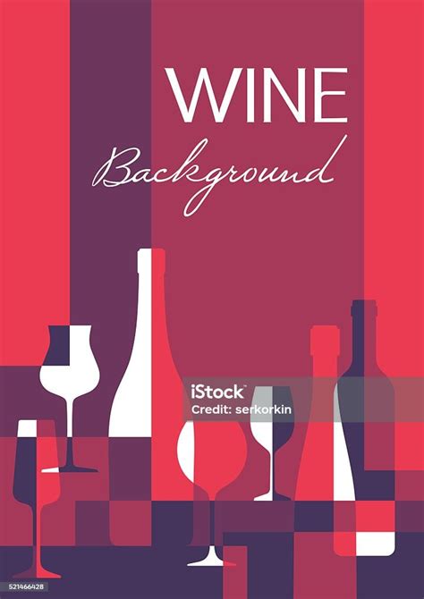 와인 추상적 배경 In A4 수직타입 형식이라고 와인에 대한 스톡 벡터 아트 및 기타 이미지 와인 패턴 고급 Istock